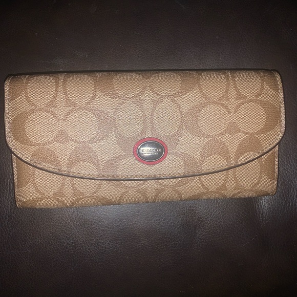 Coach | Bags | Coach Monogrammed Large Leather Wallet | Poshmark